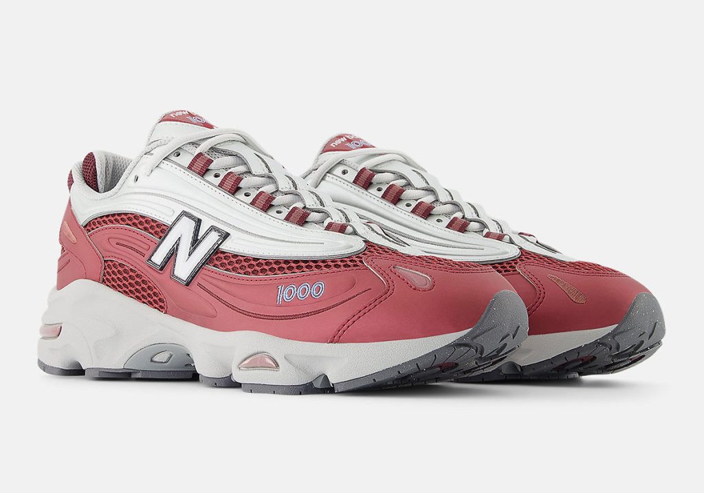 NB 1000 Monarch Burgundy com couro metálico
